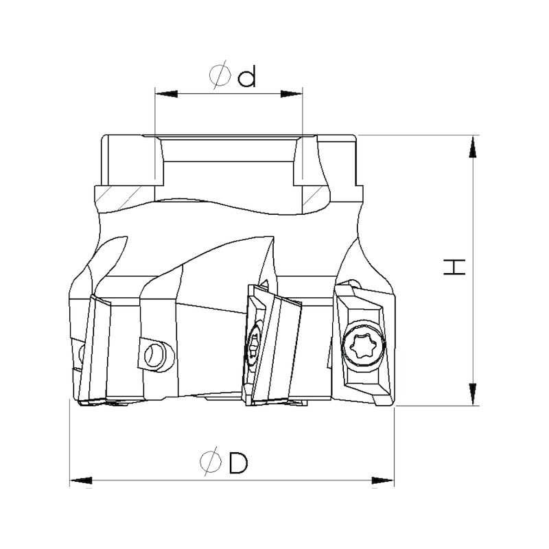 90° APKT 1604 Face Milling - Heikenei