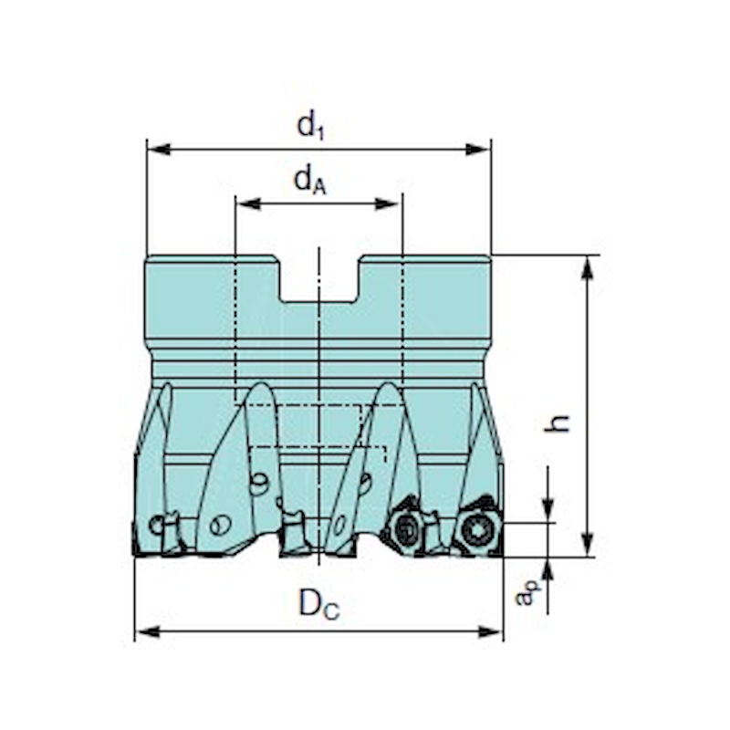 90° LARCUT 90N WN.. 04 Face Milling - Heikenei